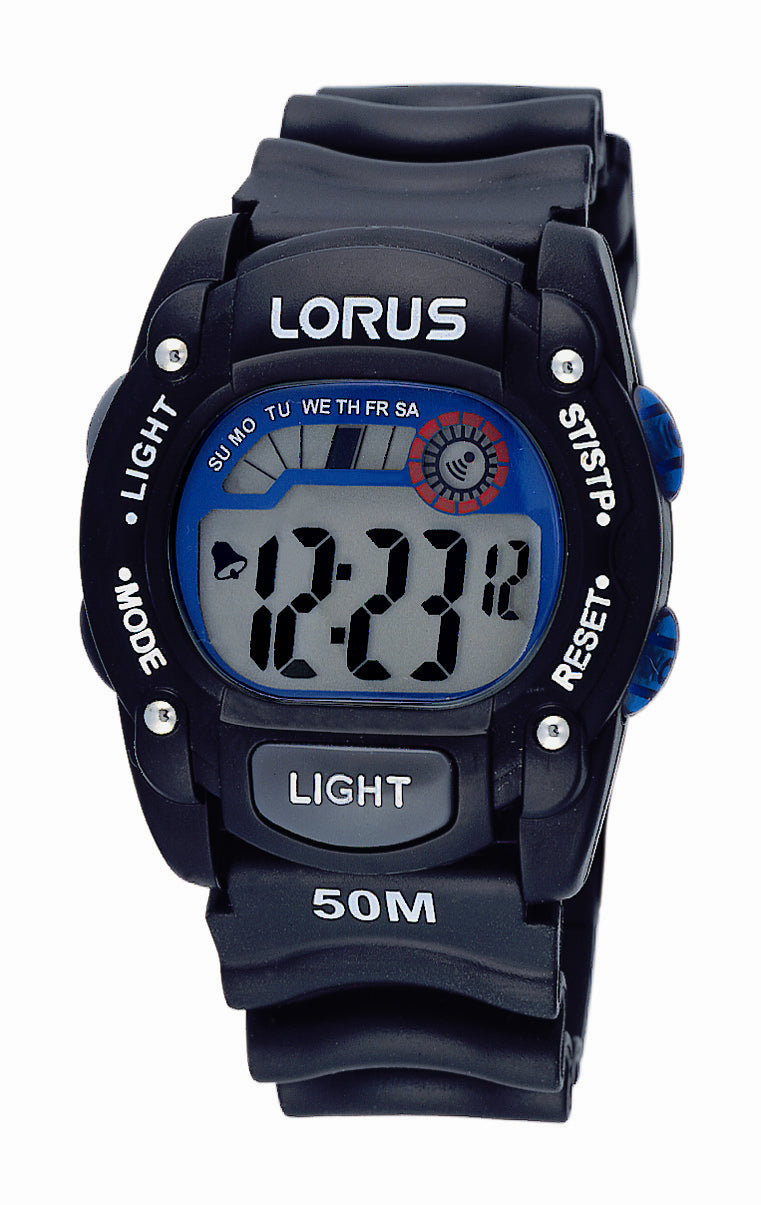 Lorus Gents Digital 50M Sports Watch. Design No: R2351AX-9 – Stearns ...